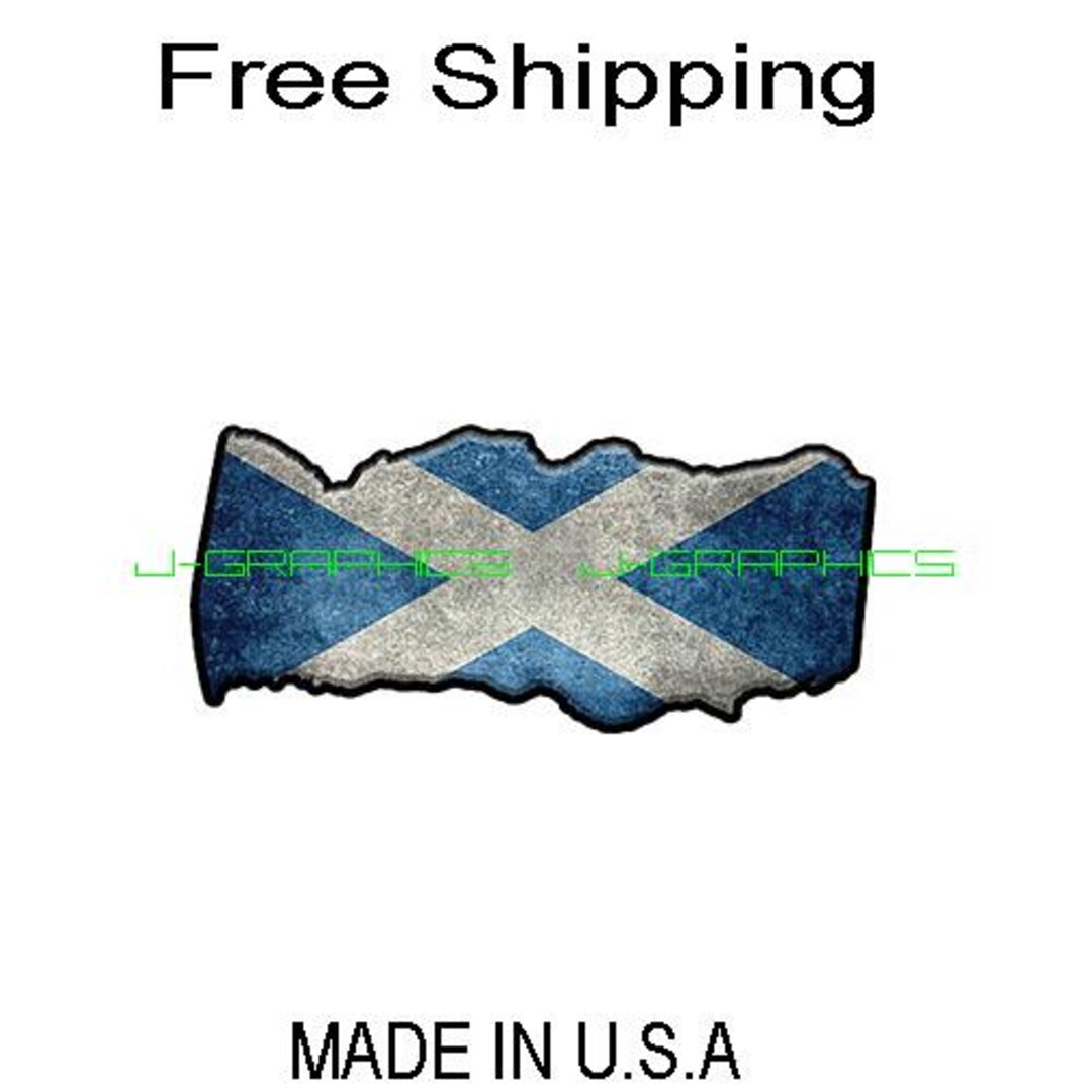 Scotland Flag Scottish Vinyl Decal Sticker for Car, Laptop, Cell Phone ...