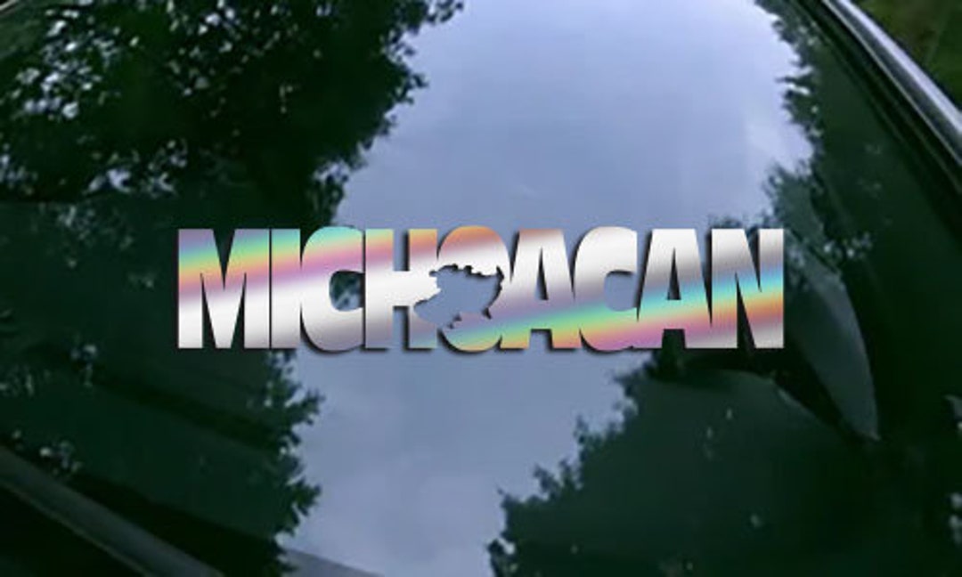 Michoacan Decal/mexico Map Decal/michoacan Sticker/estado De Michoacan ...