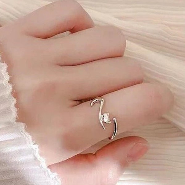 Adjustable Cat Ring - Etsy