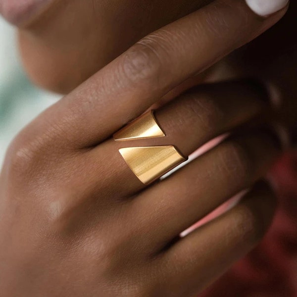 Chunky Gold Ring - Etsy