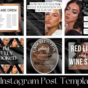 100 Makeup Artist Instagram Templates | Bridal Makeup | Beauty Salon ...