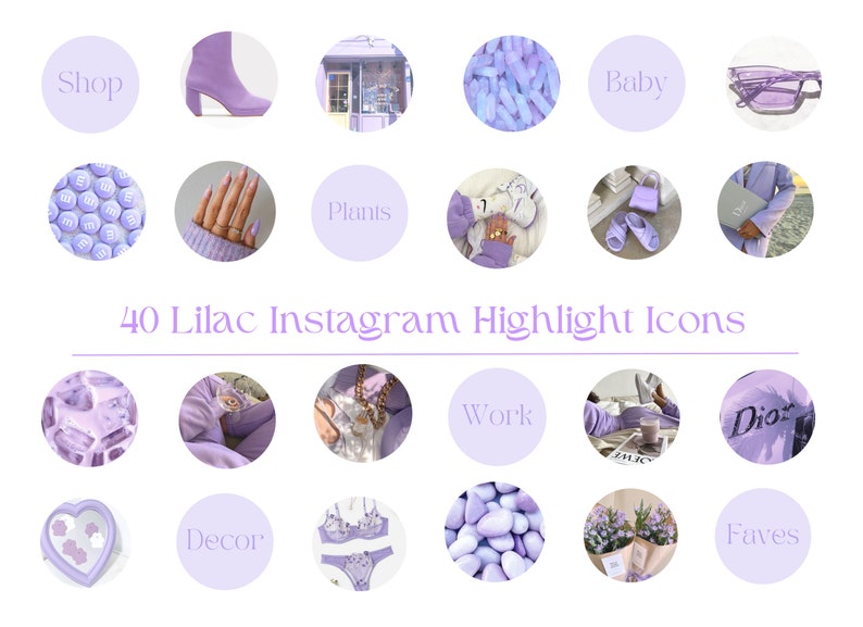 40 Lilac Instagram Highlight Icons | Lilac Ig Icons | Image Ig Icons ...