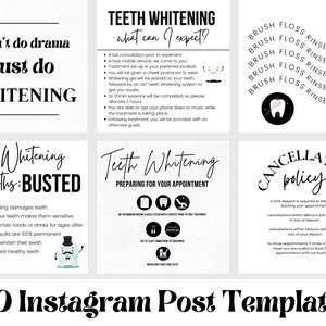 100 Teeth Whitening Instagram Templates | Teeth Whitening Business ...