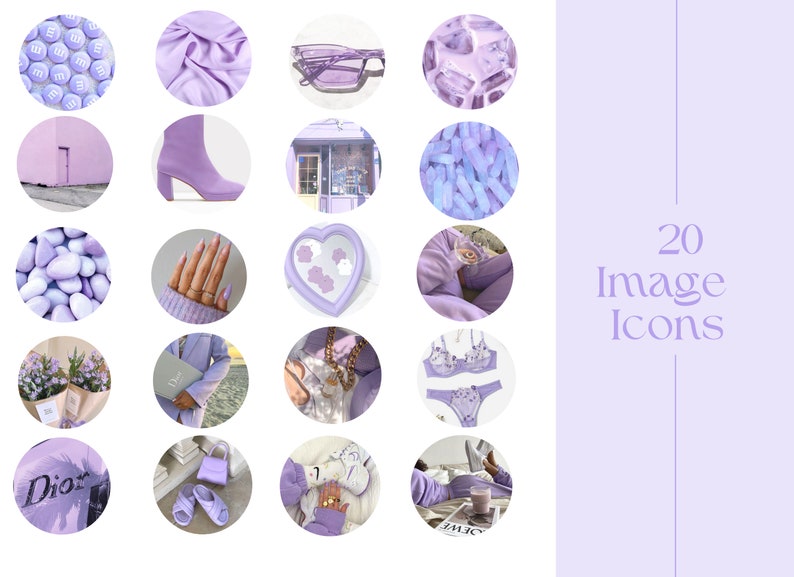 40 Lilac Instagram Highlight Icons Lilac Ig Icons Image Ig Icons ...