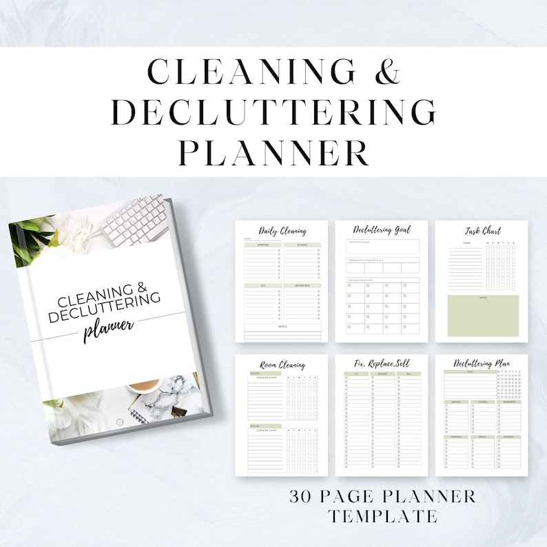 Cleaning Planner Decluttering Planner Spring Cleaning Cleaning ...