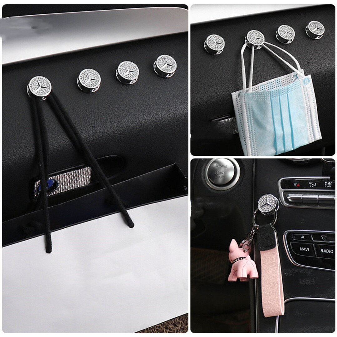 Car Hook Alloy Rhinestones Bling Mini Hook Car Interior - Etsy