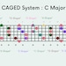 CAGED System Guitar Chord Chart | Fretboard Diagram | Printable Chord ...