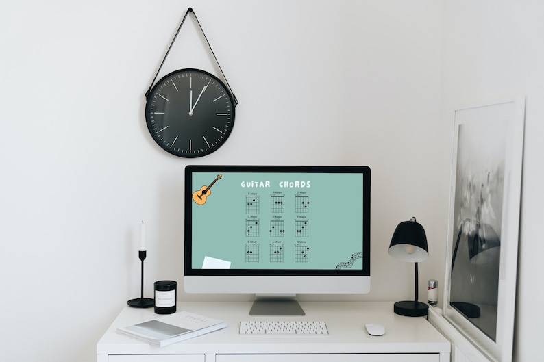 Beginner Guitar Chord Chart - Etsy