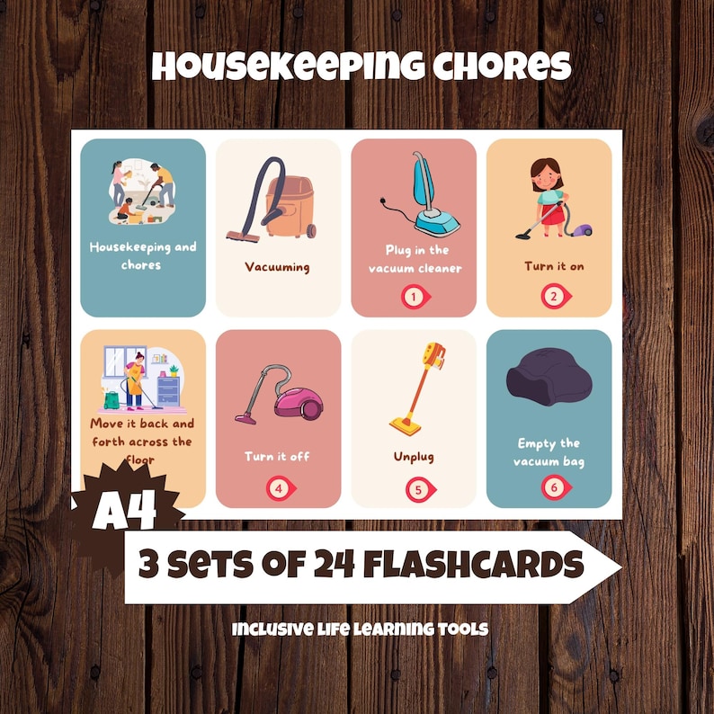 Autism Life Skills Flashcards Bundle Visual Chore Cards for Autistic ...