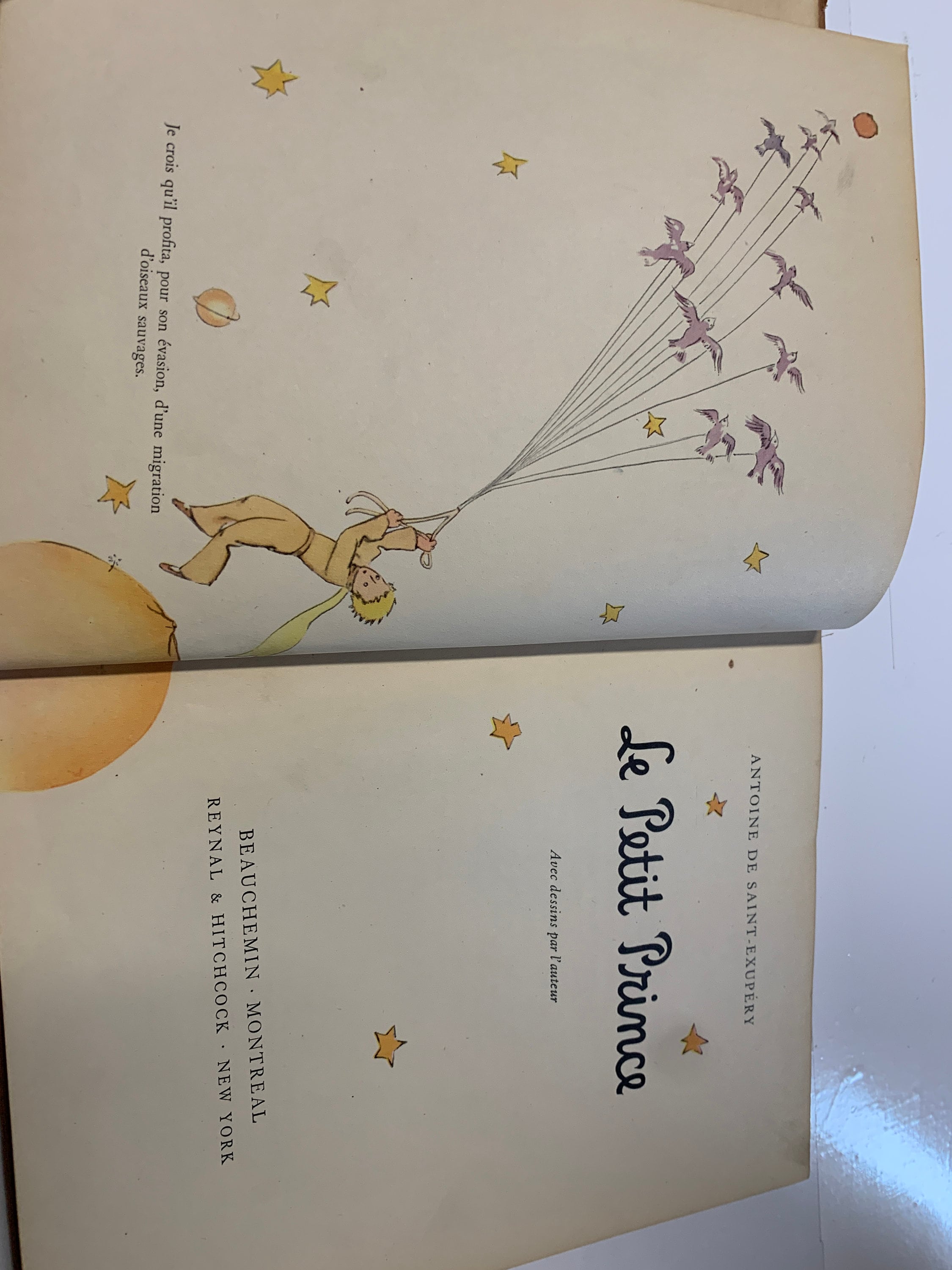 Book the Little Prince First Edition 1943 (very Rare) - Etsy