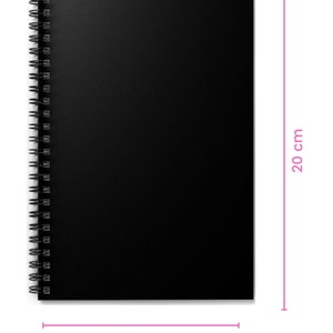 5 SET Black Notebook 14X20 Cm5.5x7.8 Inch Fancy Black - Etsy