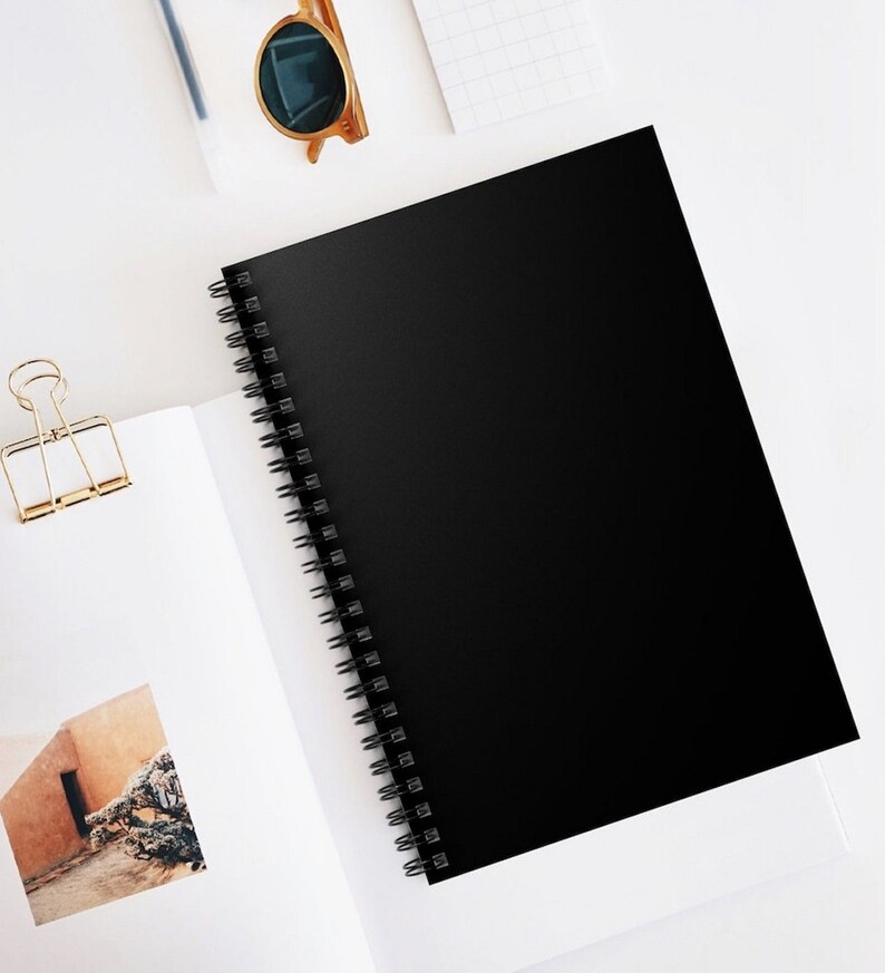 5 SET Black Notebook 14X20 Cm5.5x7.8 Inch Fancy Black - Etsy