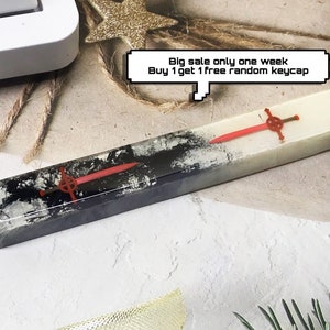 Demon Blood Sword Keycaps, Black and White Keycap, Artisan Keycaps ...