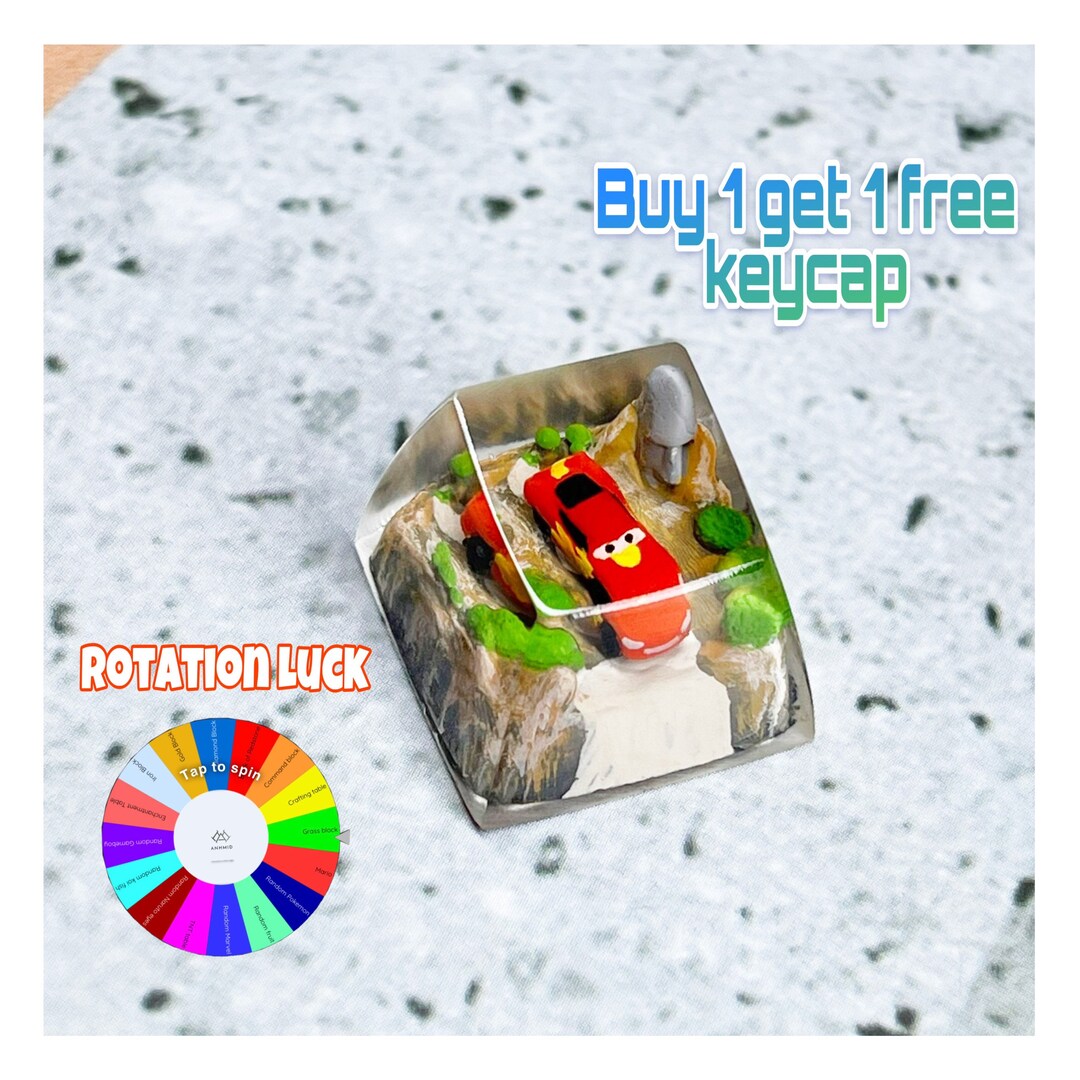 Mcqueen Keycap, Cars Keycap, Lightning Mcqueen Keycap, Cars Artisan ...