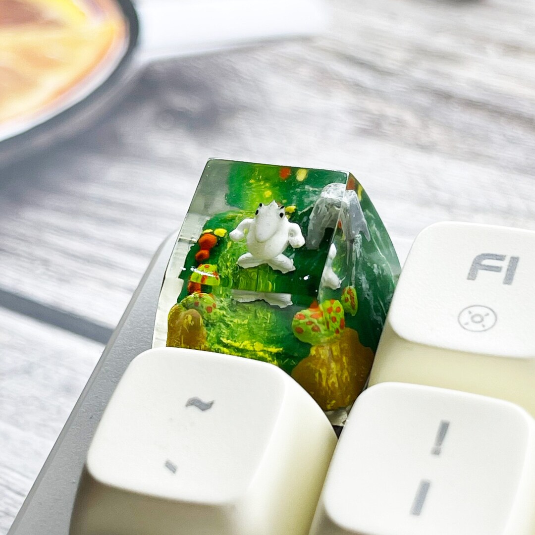 White Dwart Keycap, Resin Handmadekeycap, Artisan Keycap for Mechanical ...