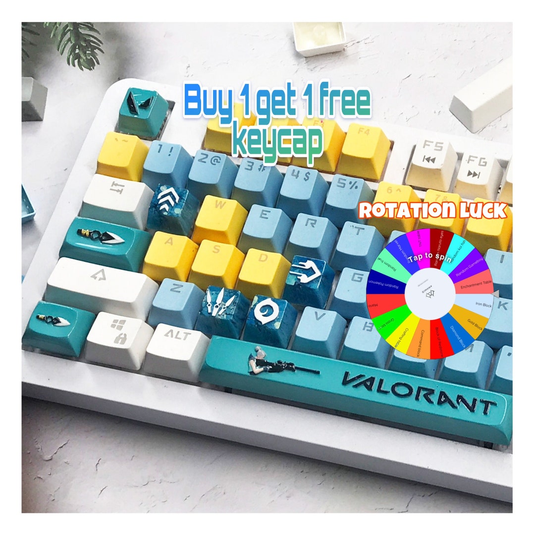Jett Keycaps, Valorant Keycaps, Jett's Skill Keycaps, Jett's Weapon ...