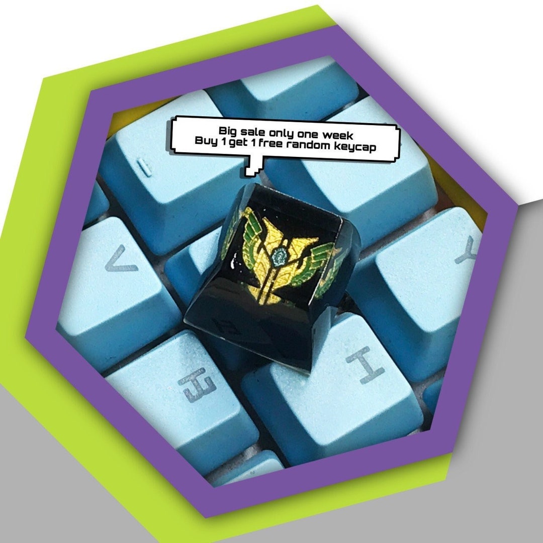 Fluent 7 Keycap, LOL Keycaps, Artisan Keycaps, Resin Keycap, Cherry Mx ...