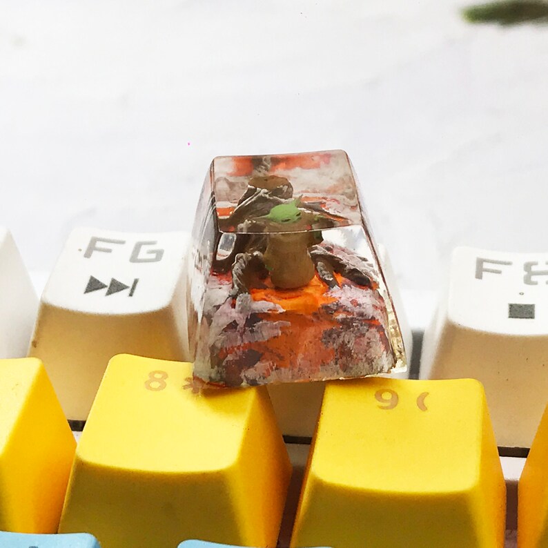 Baby Yoda Keycap, Star Wars Artisan Keycap Set, Resin Keycap, the ...