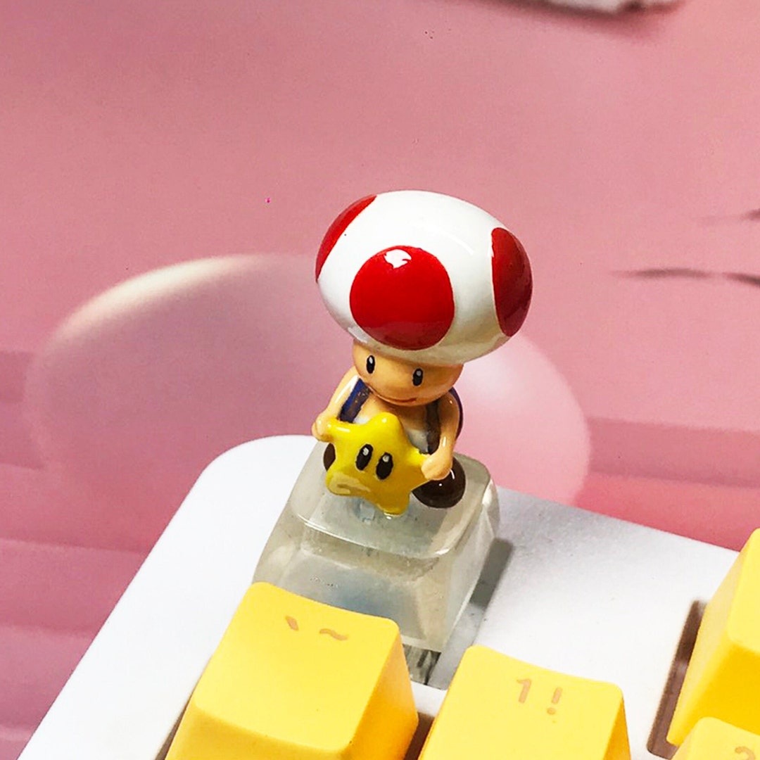 Toad Keycap Mario Keycaps Keycap Through Led 1u Keycaps for - Etsy
