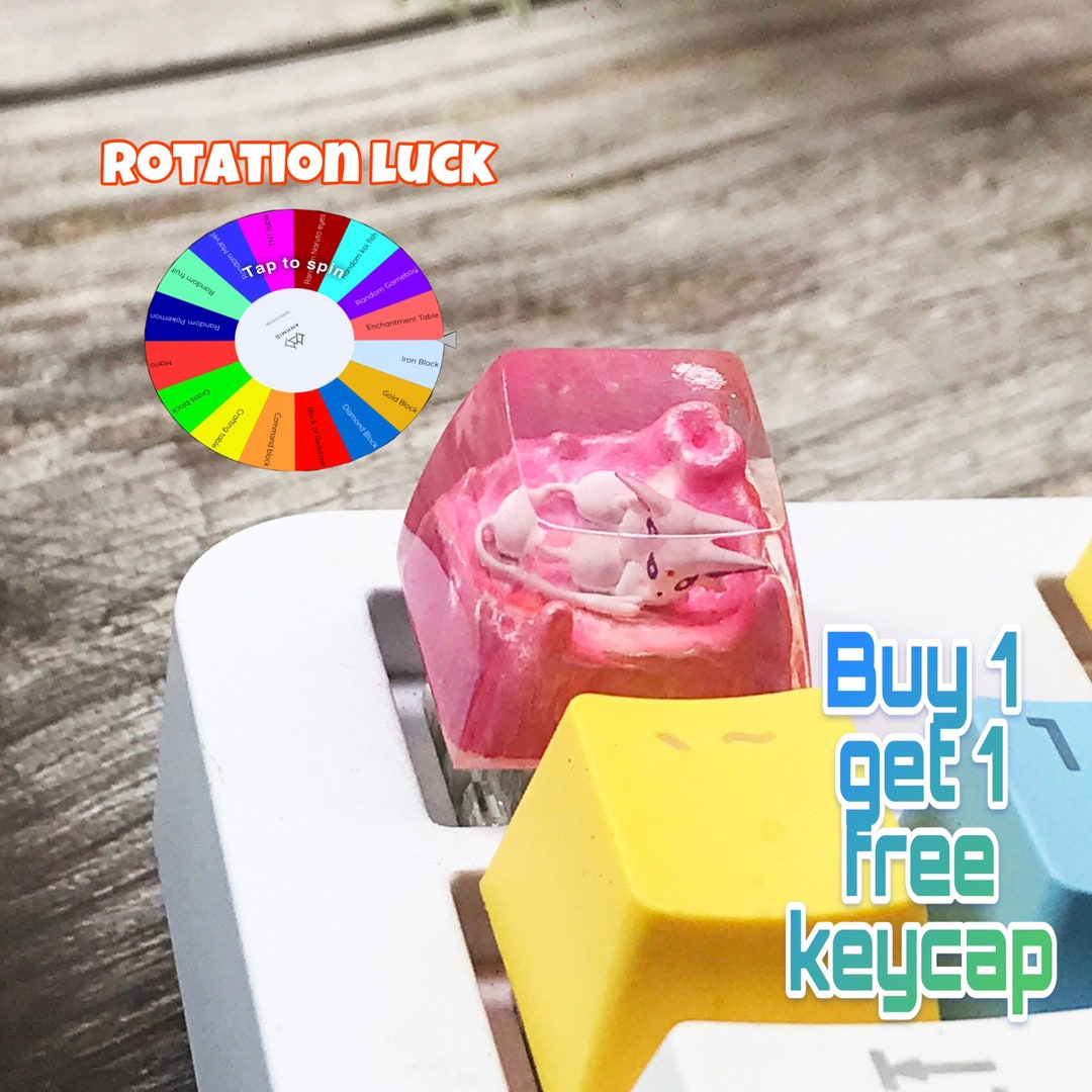 Espeon Keycap, Anime Handmade Keycaps, Artisan Keycap for Mechanical ...