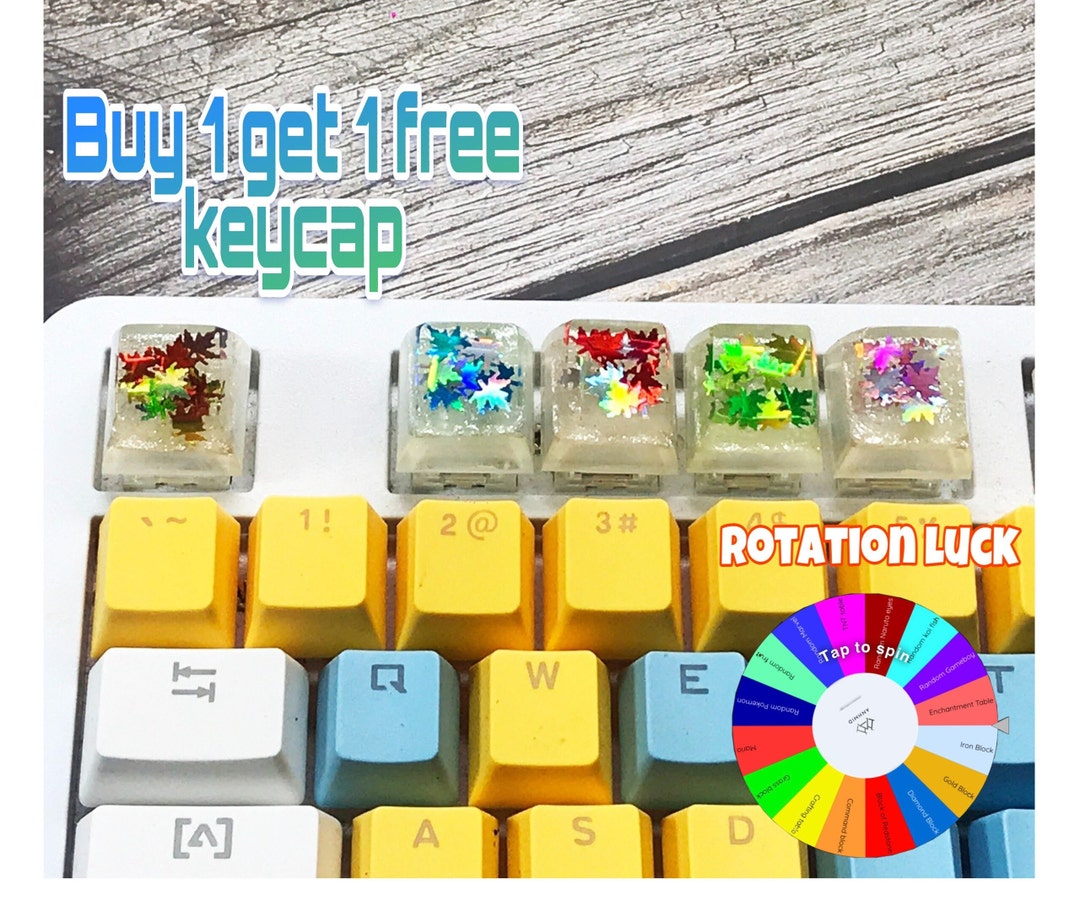 Maple Leaf Keycaps, Resin Keycaps, Handmade Keycaps Set, Red Maple Leaf ...