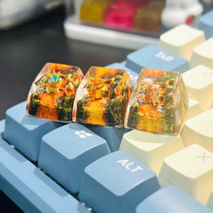 Arcanine Keyccap, Anime Handmade Keycaps, Artisan Keycap for Mechanical ...