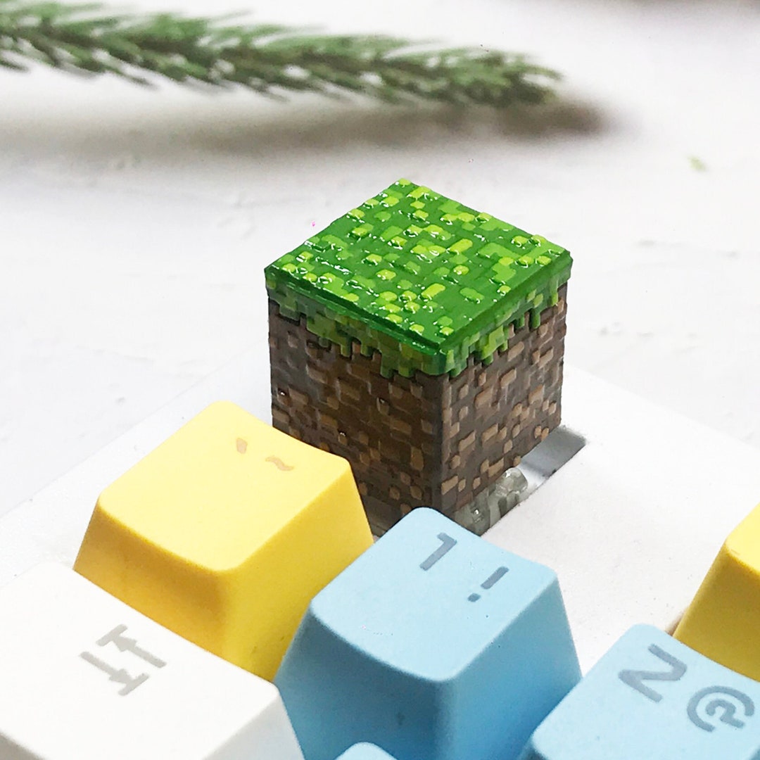 Grass Block Keycap/ Minecraft Ore Inspired Artisan Backlit - Etsy Australia