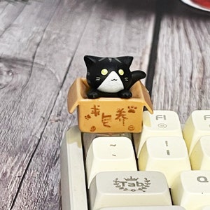 Kitty Resin Artisan Keycap, Cute Cat Keycaps, Mechanical Keyboard, Cute ...