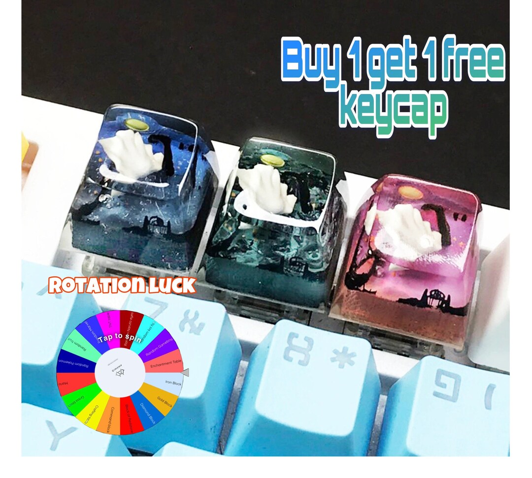 Ghost Keycap, Halloween Keycaps, 1u Keycaps, Artian Keycaps, Custom ...