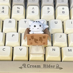 Kitty Resin Artisan Keycap, Cute Cat Keycaps, Mechanical Keyboard, Cute ...