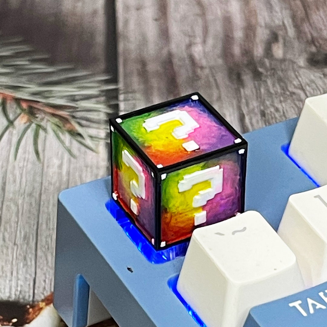 Spiral Lucky Block Keycap Minecraft Inspires Custom Keycap - Etsy