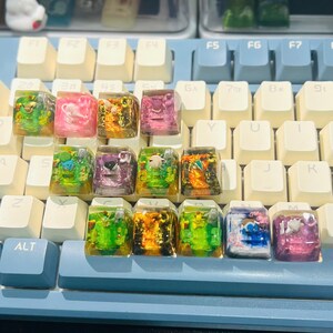 Espeon Keycap, Anime Handmade Keycaps, Artisan Keycap for Mechanical ...