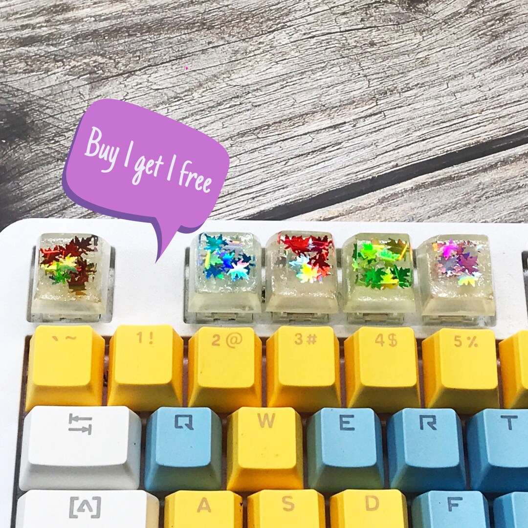 Maple Leaf Keycaps Resin Keycaps Handmade Keycaps Set Red - Etsy