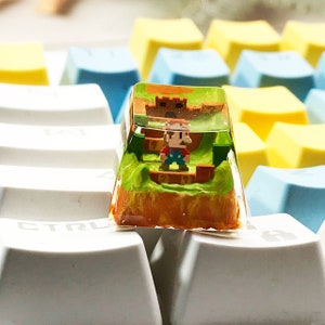 Handmade Resin Ma.ri.o Keycap: 2D Artisan Cherry MX Switch - Etsy