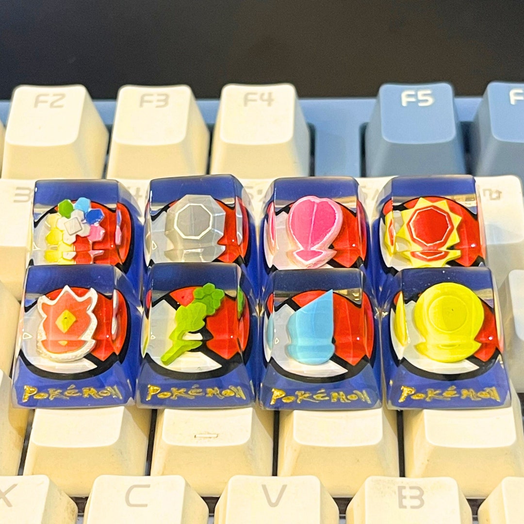 Pokemon Kanto Keycap Badge, Custom Pokemon Artisan Keycap, Resin ...