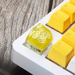 Fruit Keycaps, Yellow Fruit Keycap, Banana Keycap, Orange Keycap, Lemon ...