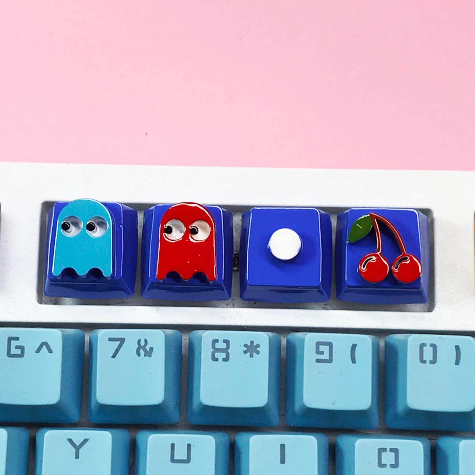 Pac-man Keycaps/ Pacman Ghosts Keycap/ Yellow Emoji Keycap/ - Etsy