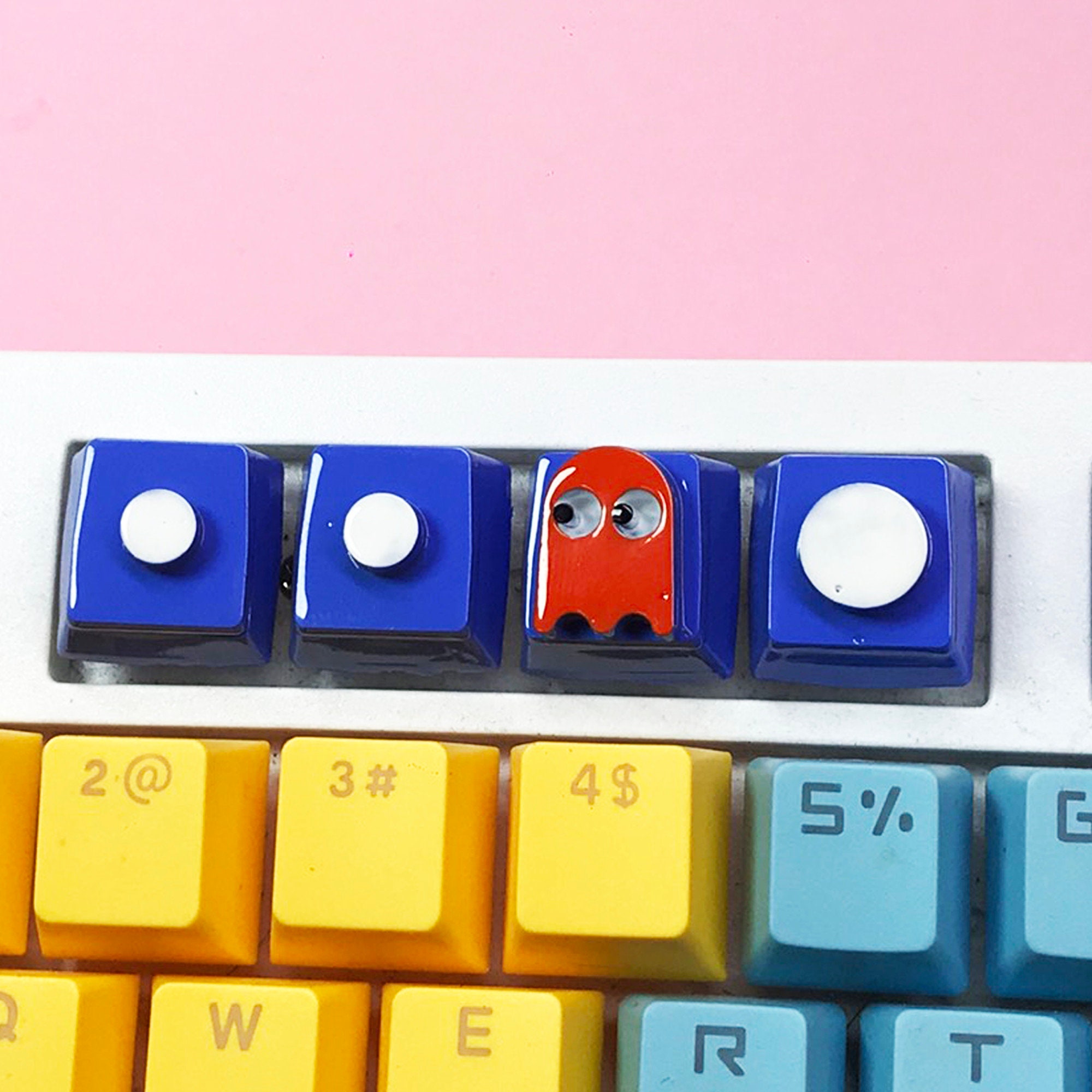 Pac-man Keycaps/ Pacman Ghosts Keycap/ Yellow Emoji Keycap/ - Etsy