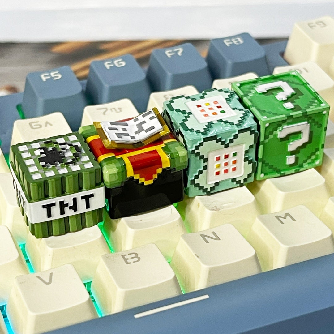 Custom Minecraft Keycap, Artisan Keycap, Enchanment Table Keycap ...