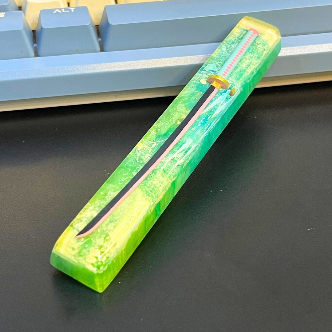 Blue and Green Katana Spacebar, Sword Custom Spacebar, the Most ...