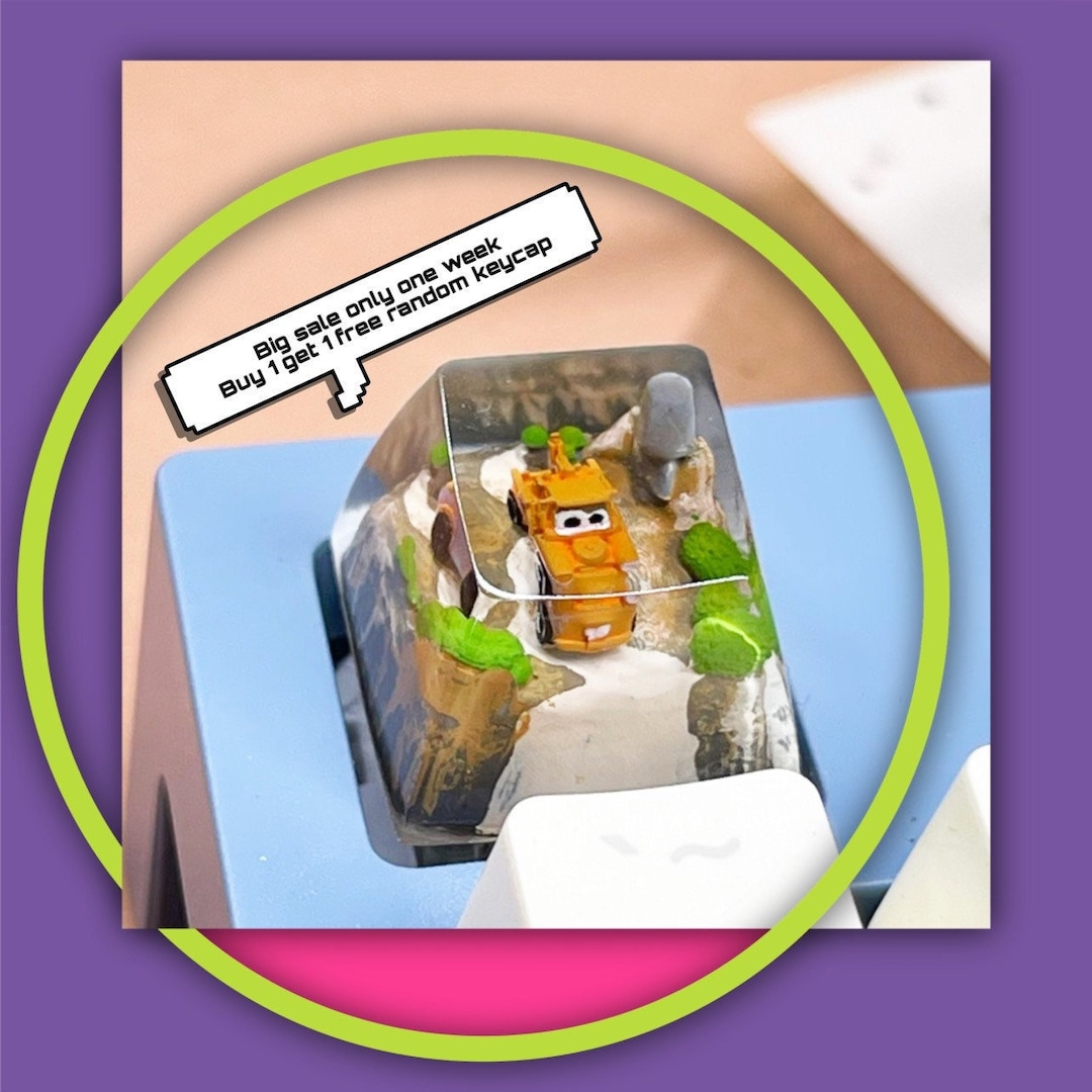 Mater Keycap, Cars Keycap, Tom Mater Keycap, Cars Artisan Keycap for ...