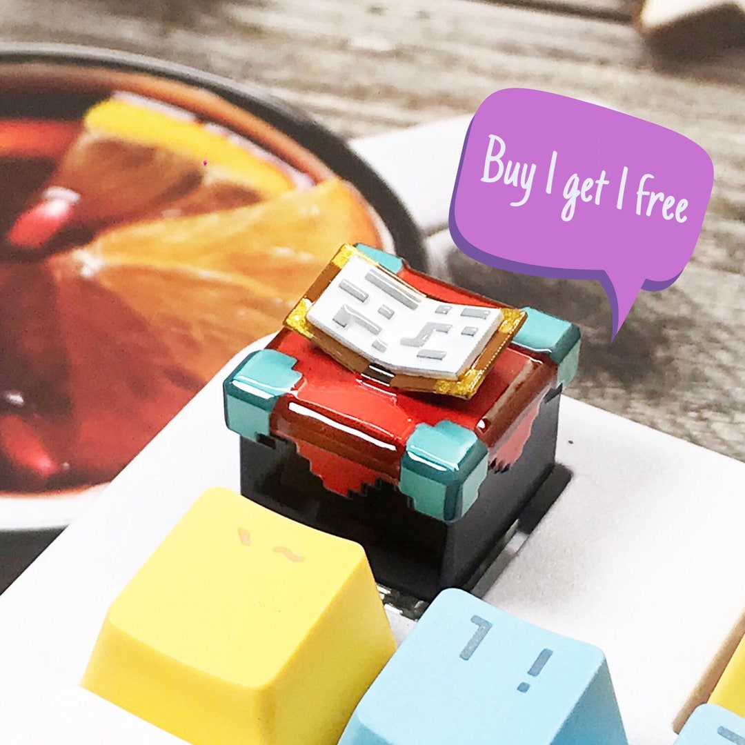 Enchanted Book Keycap Minecraft Inspires Custom Made Keycap - Etsy