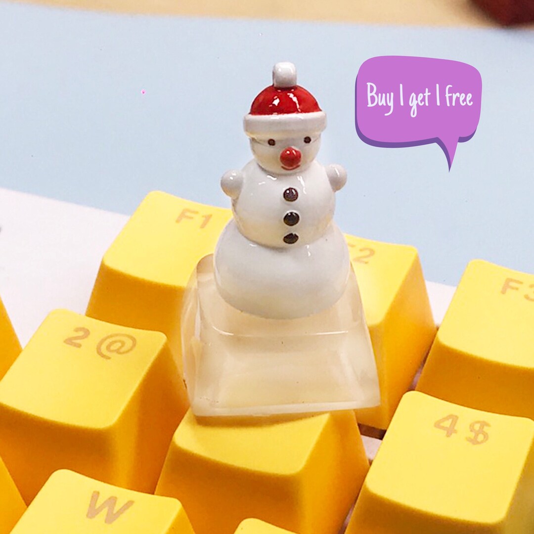 Snowman Keycap, Merry Christmas Keycaps, 1u Keycaps, SA Keycpas, Gift ...