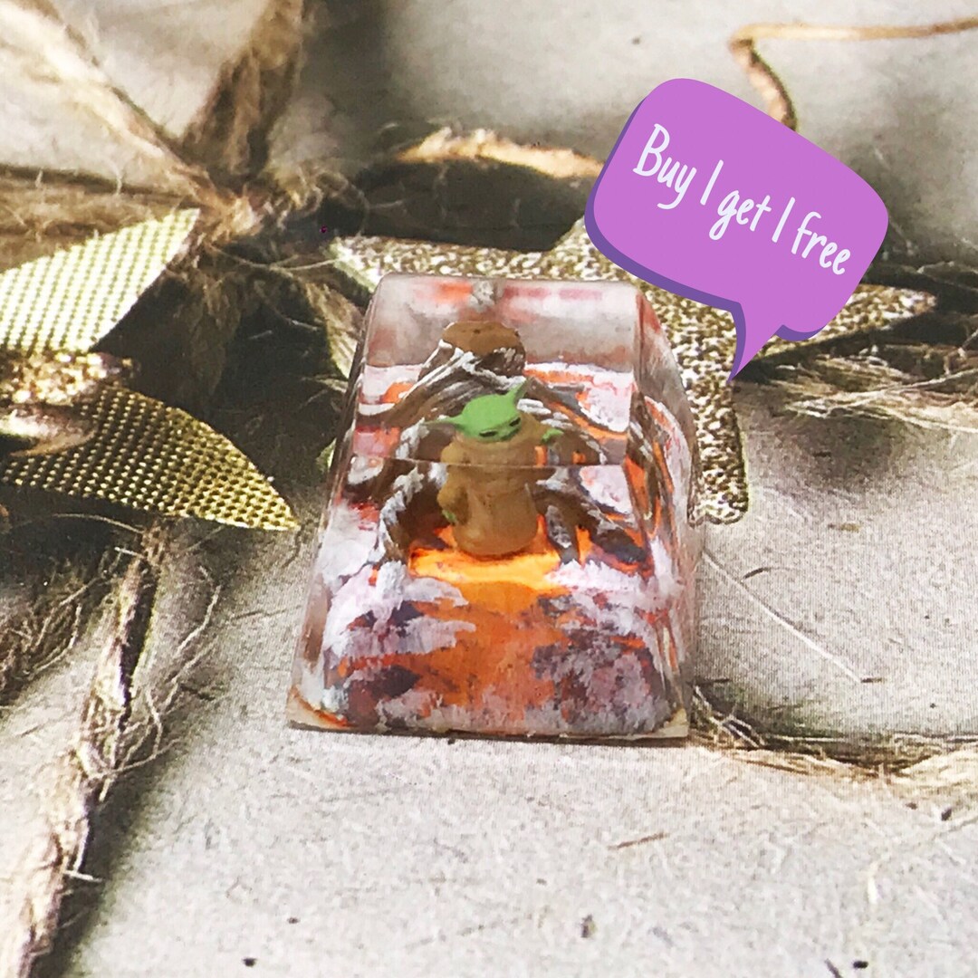 Baby Yoda Keycap Star Wars Artisan Keycap Set Resin Keycap - Etsy