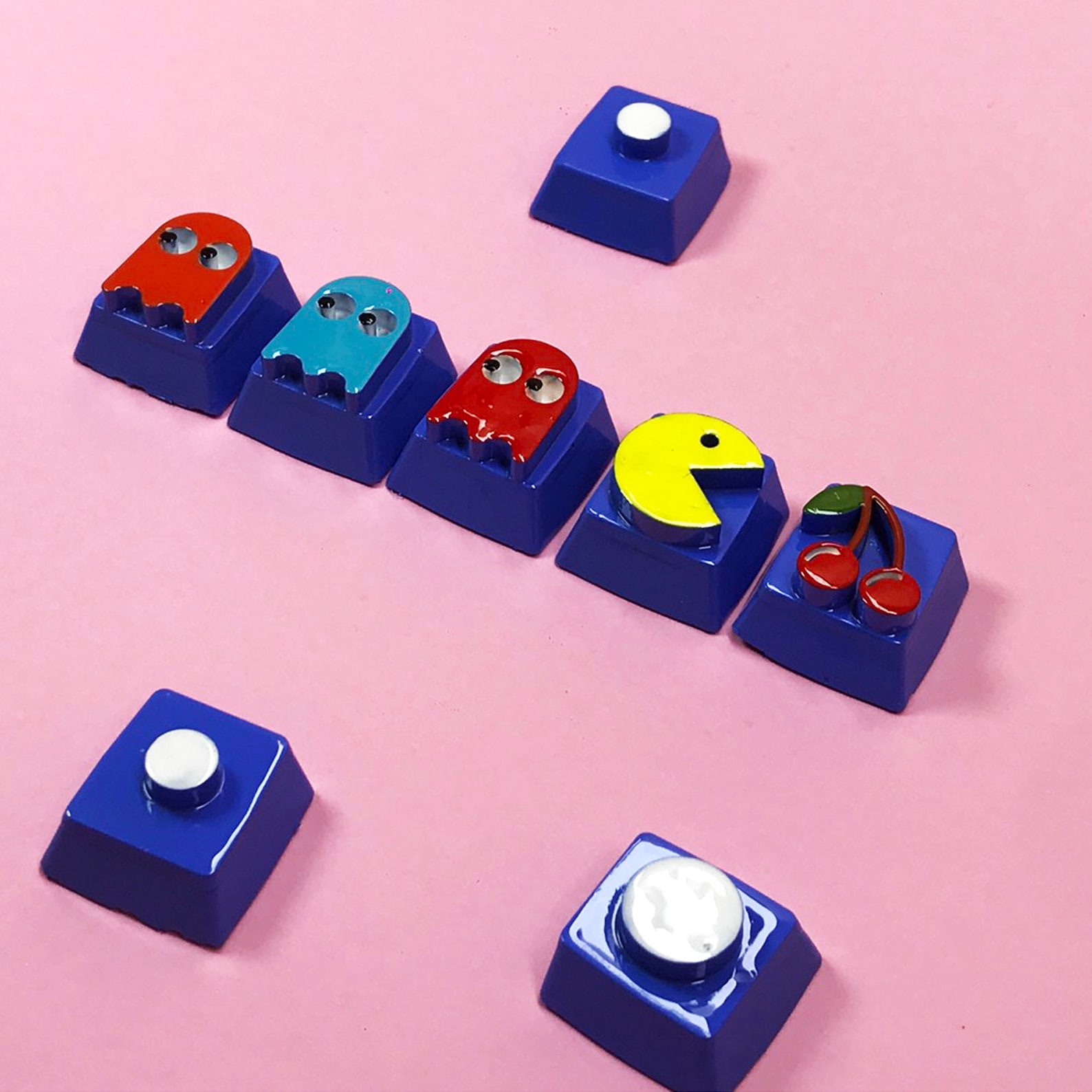 Pac-man Keycaps/ Pacman Ghosts Keycap/ Yellow Emoji Keycap/ - Etsy