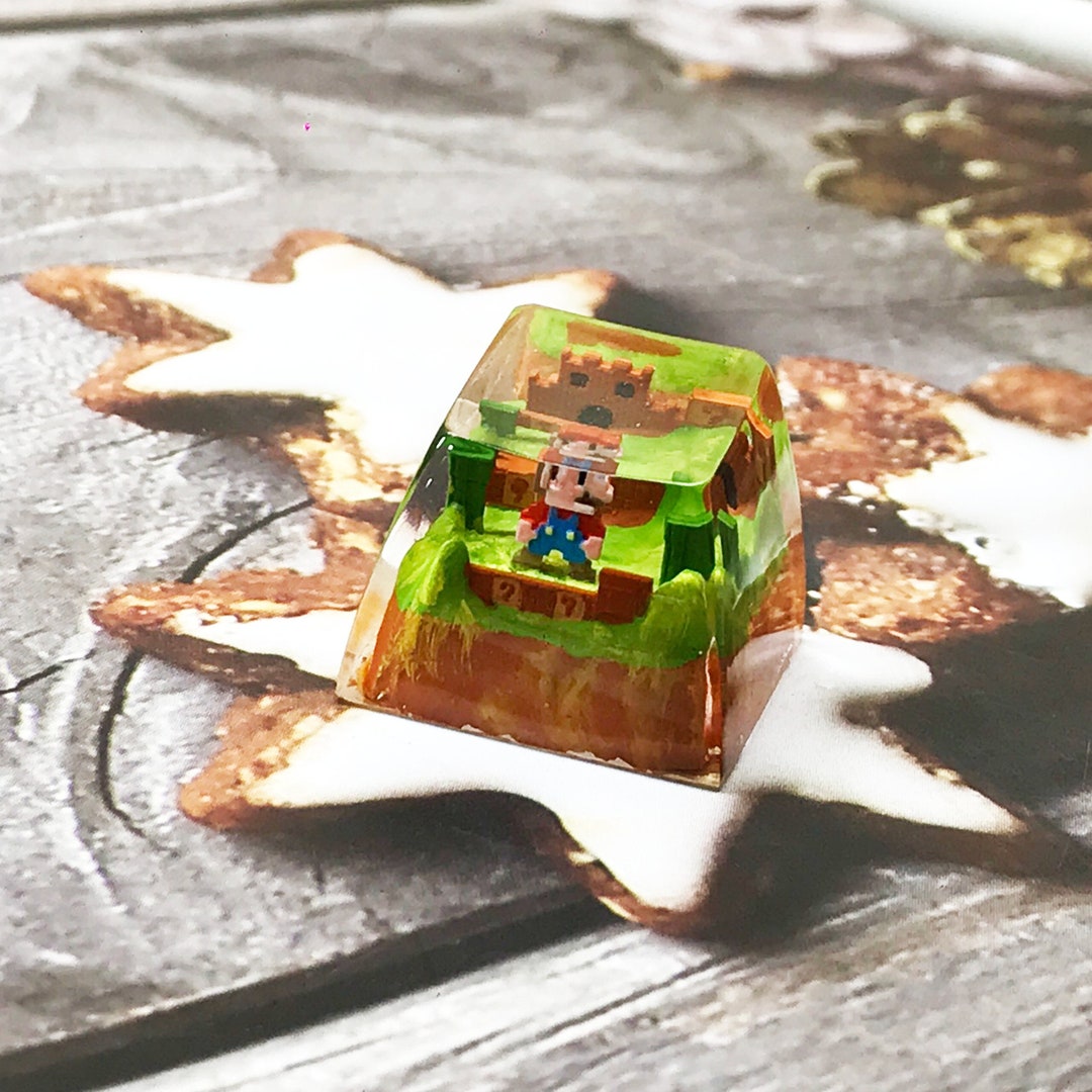 Mario Keycap Mario 2d Keycaps Resin Handmade Keycap Mario - Etsy Australia