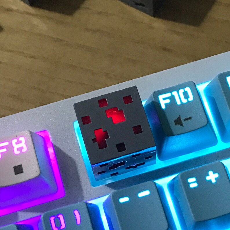 Minecraft Ore Inspired Artisan Backlit Keycap High Minecraft - Etsy