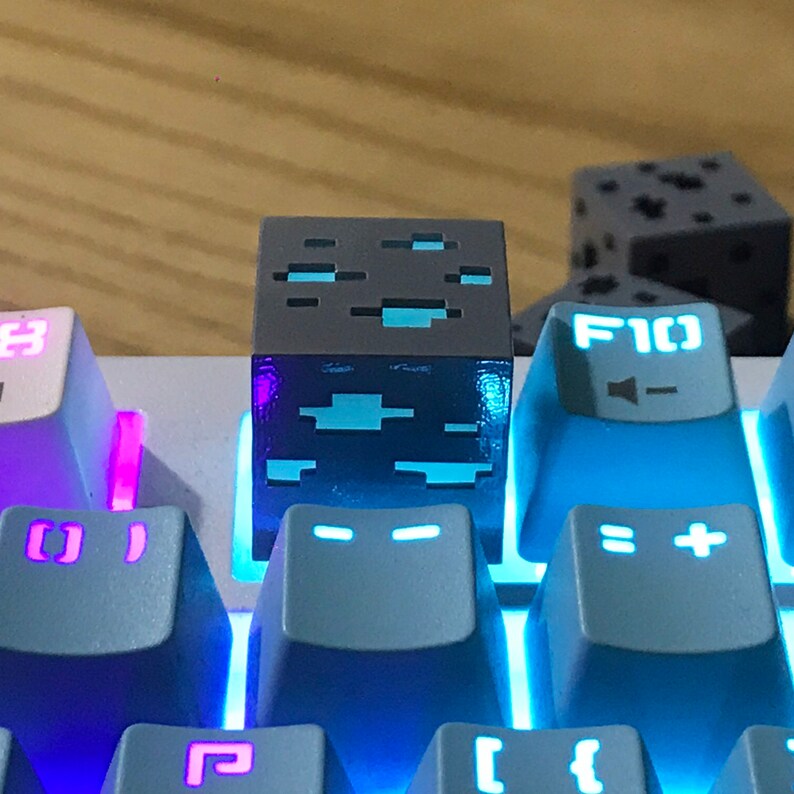 Minecraft Ore Inspired Artisan Backlit Keycap/ High Minecraft - Etsy