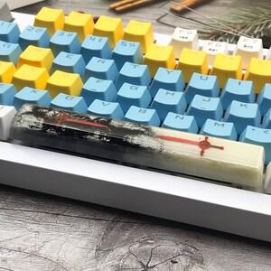 Demon Blood Sword Keycaps, Black and White Keycap, Artisan Keycaps ...