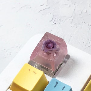Rose Keycaps, Flower Keycaps, Red Rose Keycap, 1u Keycaps, Resin ...
